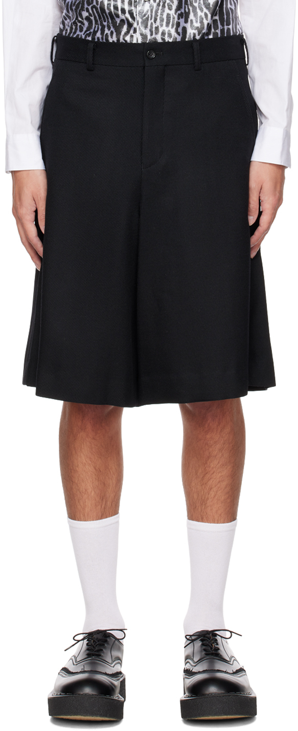 Comme des Garçons Homme Plus Black Wide Shorts Comme des Garcons Homme Plus
