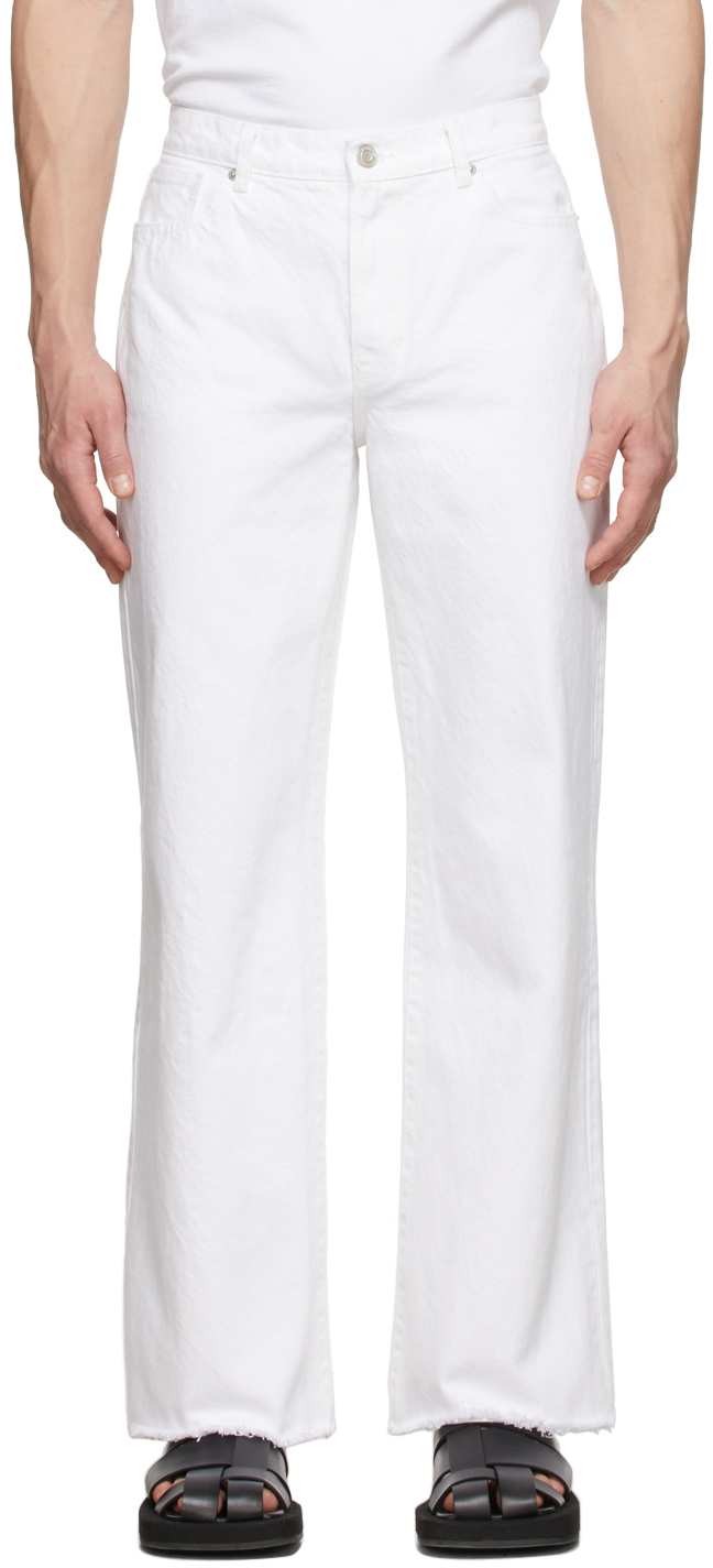 Recto White Flared Jeans Recto