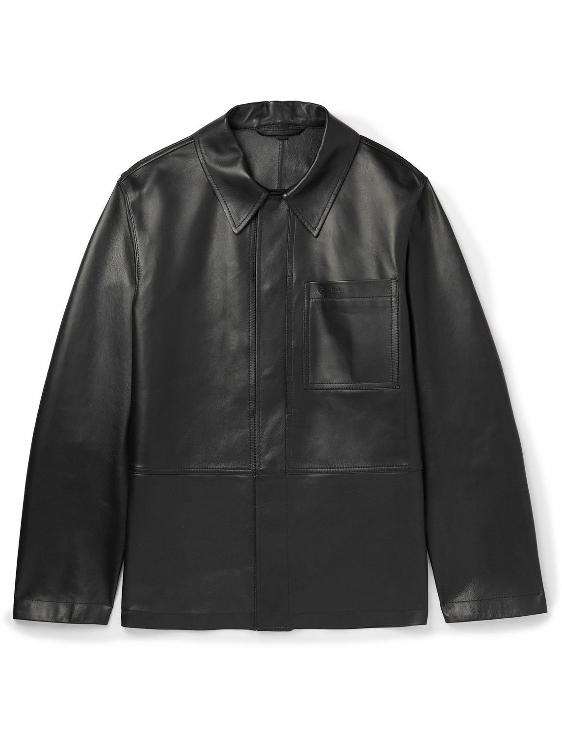 Dunhill - Leather Overshirt - Black Dunhill