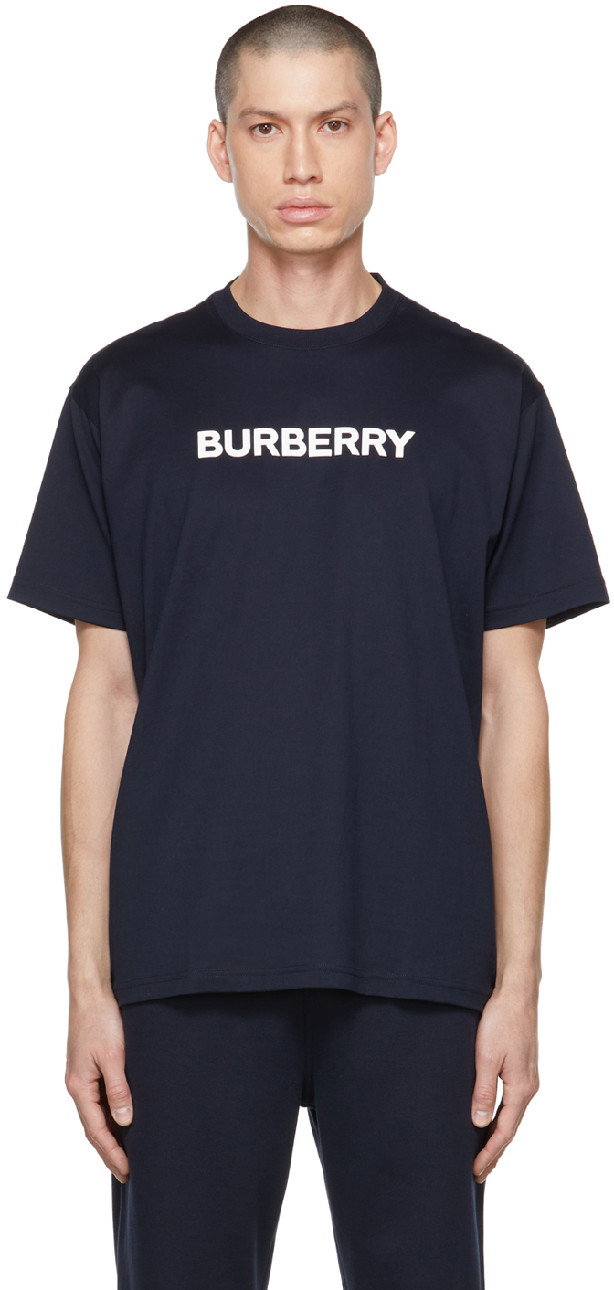 Burberry Navy Bonded T-Shirt Burberry