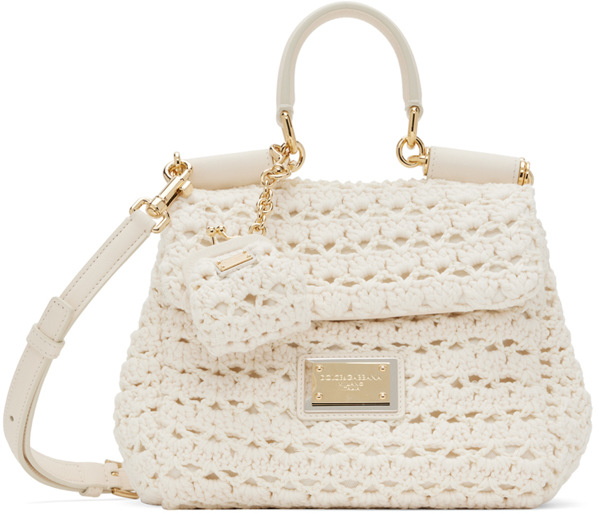 Dolce & Gabbana Off-White Sicily Bag Dolce & Gabbana