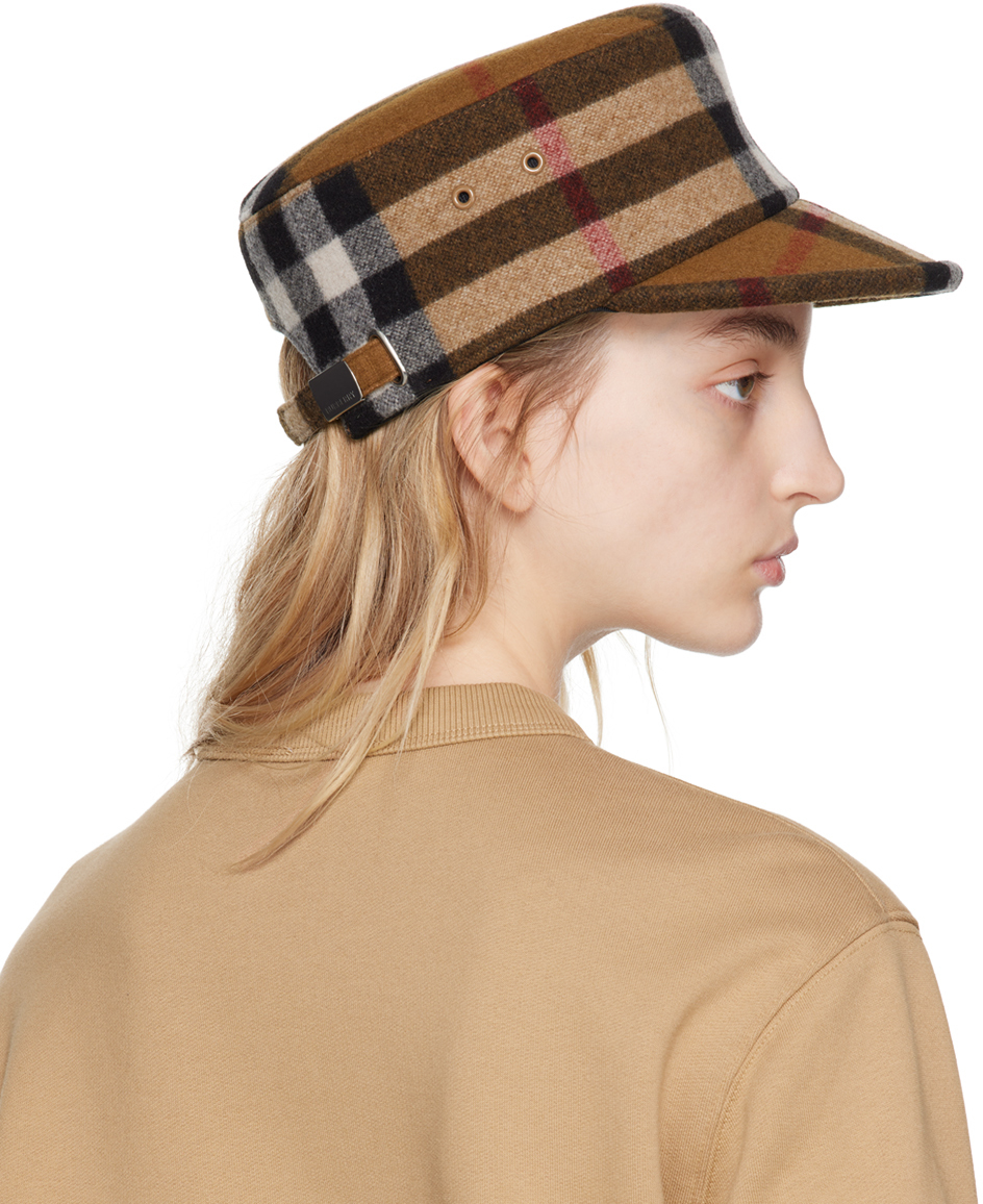 Burberry Brown Check Cap Burberry