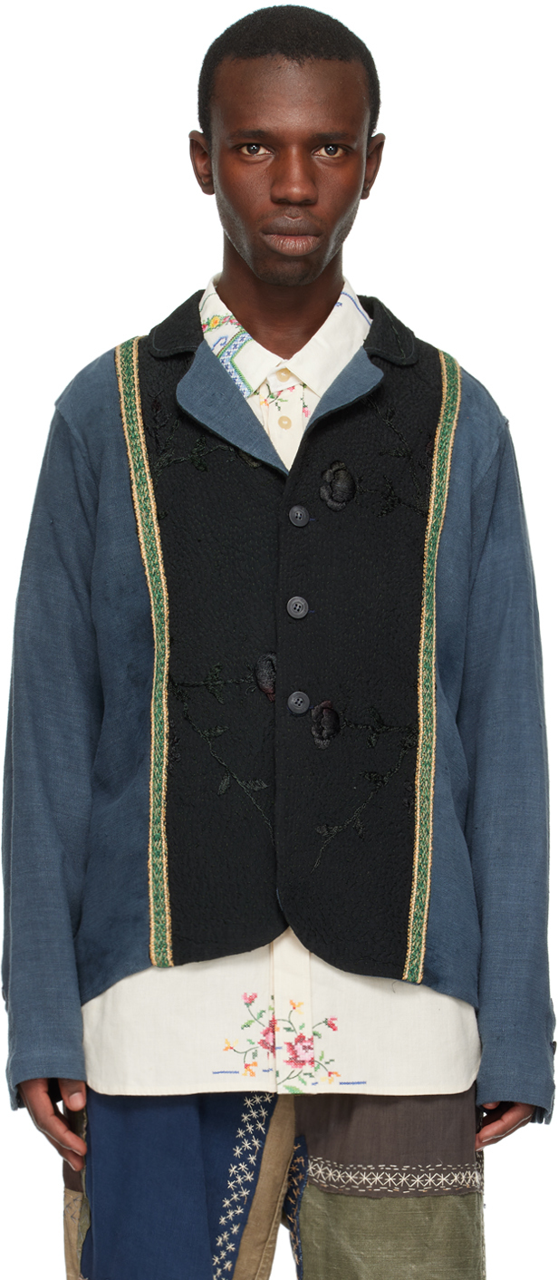 By Walid Navy Wilde Jacket By Walid