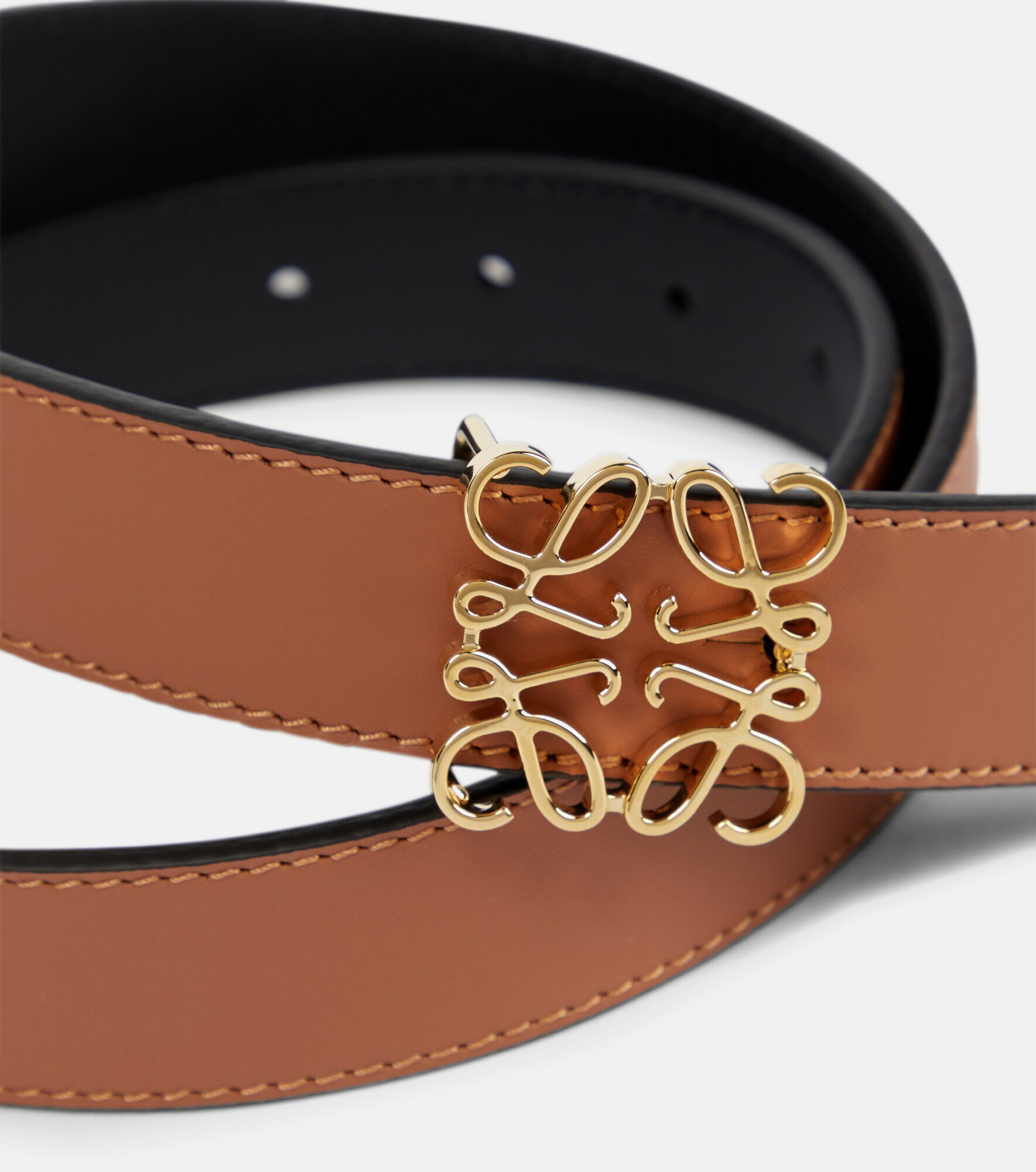 Loewe - Anagram reversible leather belt Loewe