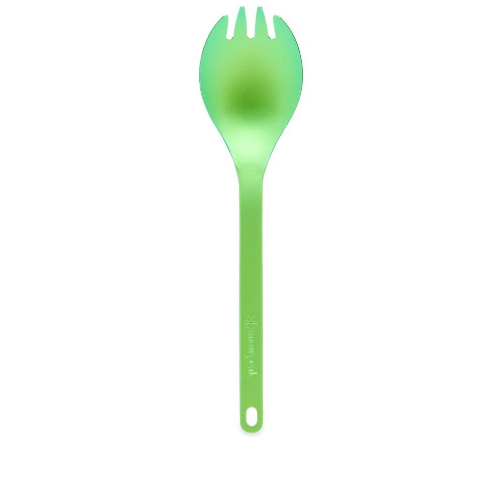 Snow Peak Titanium Spork in Green Snow Peak