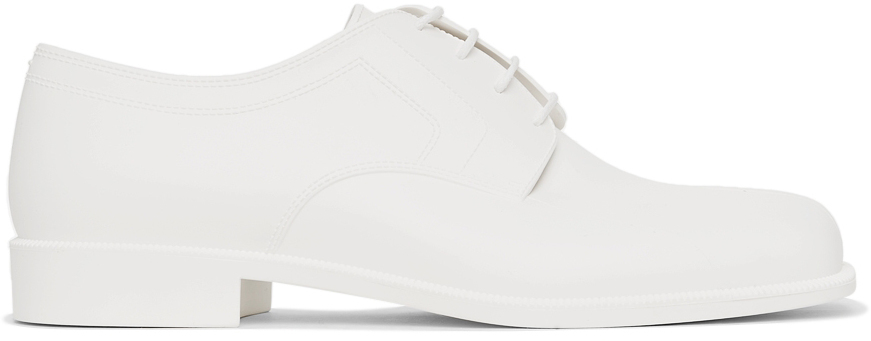 Maison Margiela White Tabi Lace-Up Derbys Maison Margiela