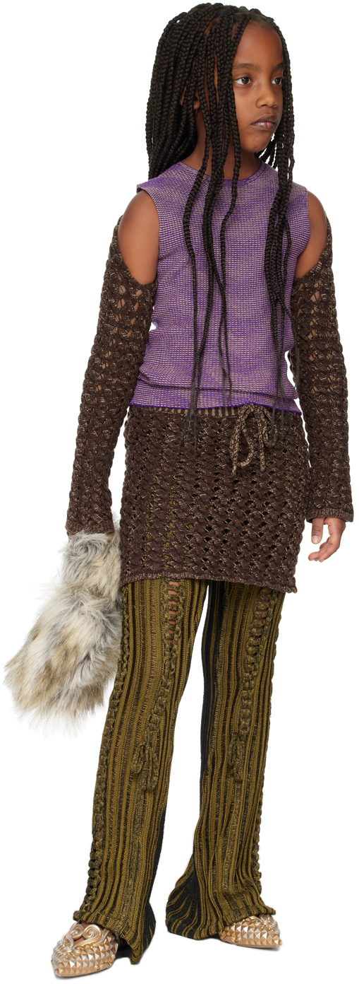 Isa Boulder SSENSE Exclusive Kids Brown Skirt Isa Boulder