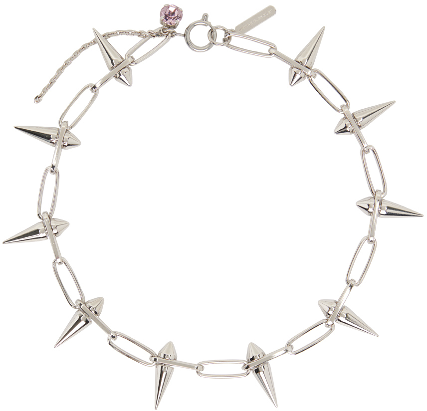 Justine Clenquet Silver Jenna Necklace Justine Clenquet