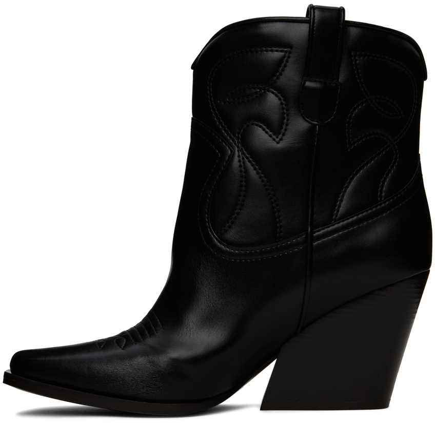 Stella McCartney Black Cowboy Ankle Boots Stella McCartney