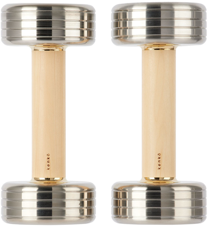 kenko Silver Maple Dumbbells, 10 lb