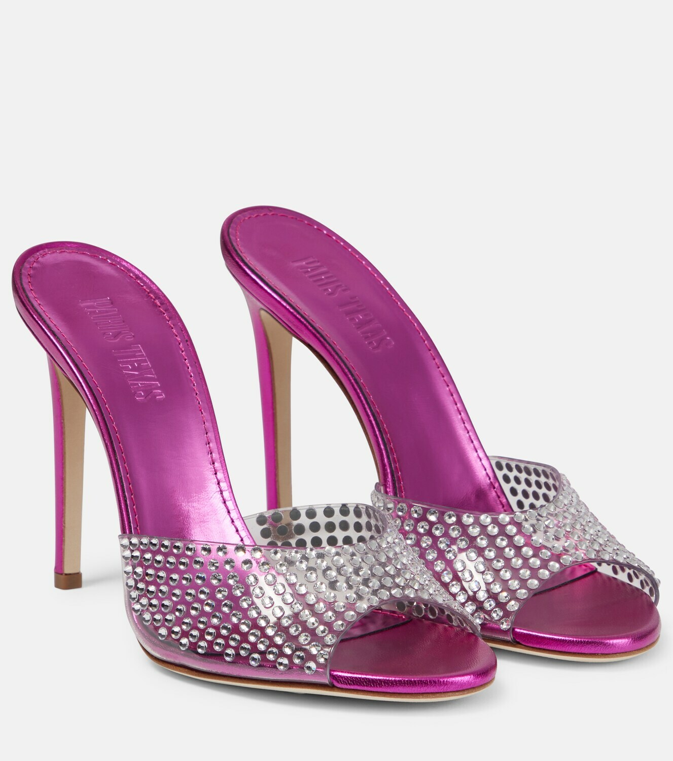 Paris Texas - Holly embellished PVC mules Paris Texas