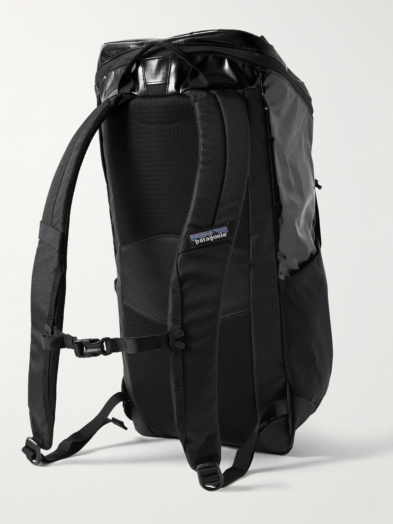 Patagonia - Black Hole Logo-Print Recycled Coated-Ripstop Backpack ...