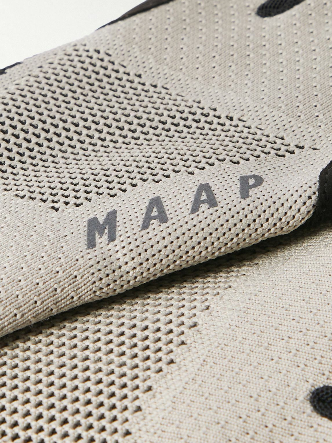 MAAP - Alt Road Logo-Print Mesh and ARIAPRENE® Cycling Gloves - Gray MAAP