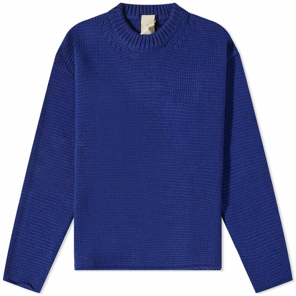 Ten C Men's Heavy Crew Knit in Navy Ten C