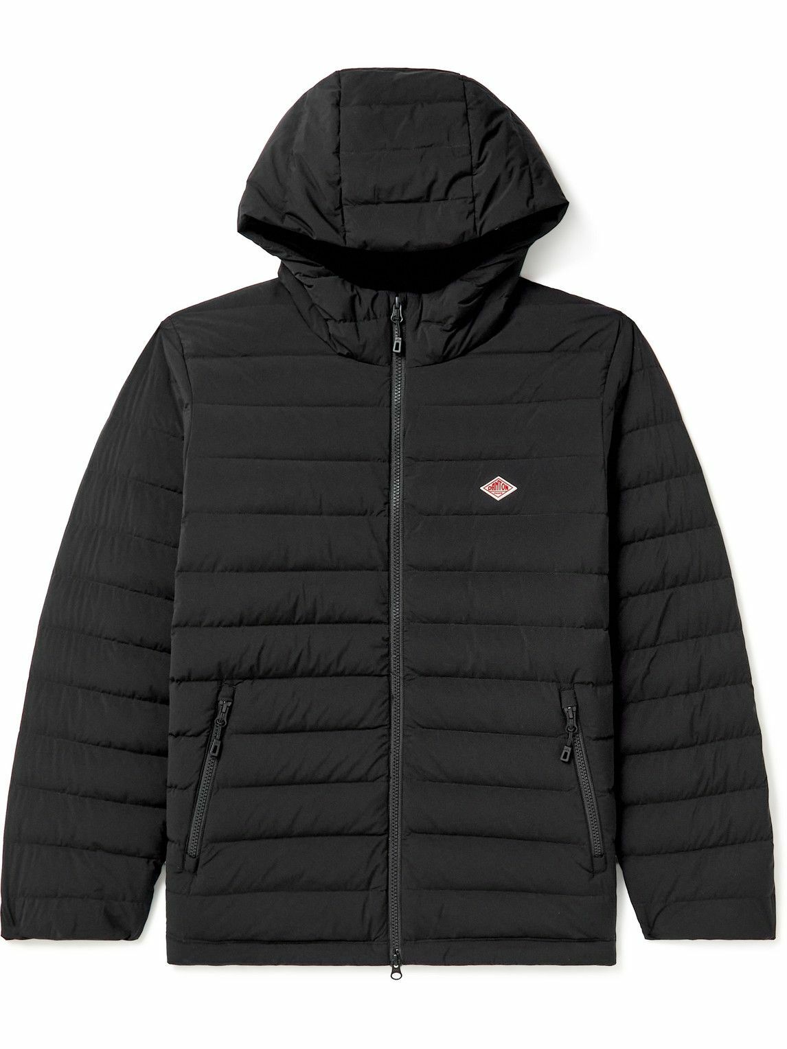 Danton - Logo-Appliquéd Quilted Shell Hooded Down Jacket - Black Danton