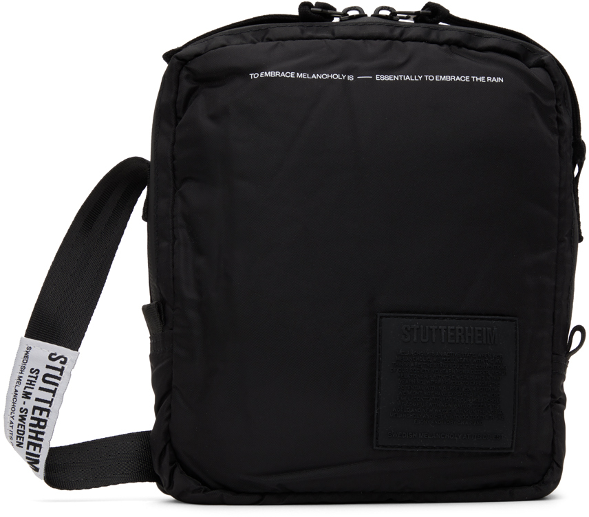 Stutterheim Black Mini Utility Bag Stutterheim