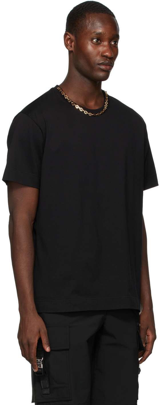 Givenchy Black Chain Collar T-Shirt Givenchy