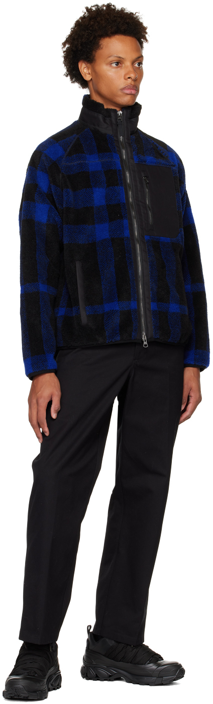 Burberry Blue & Black Exploded Jacket Burberry