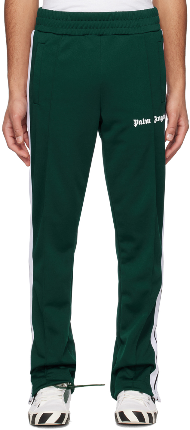Palm Angels Green Classic Track Pants Palm Angels