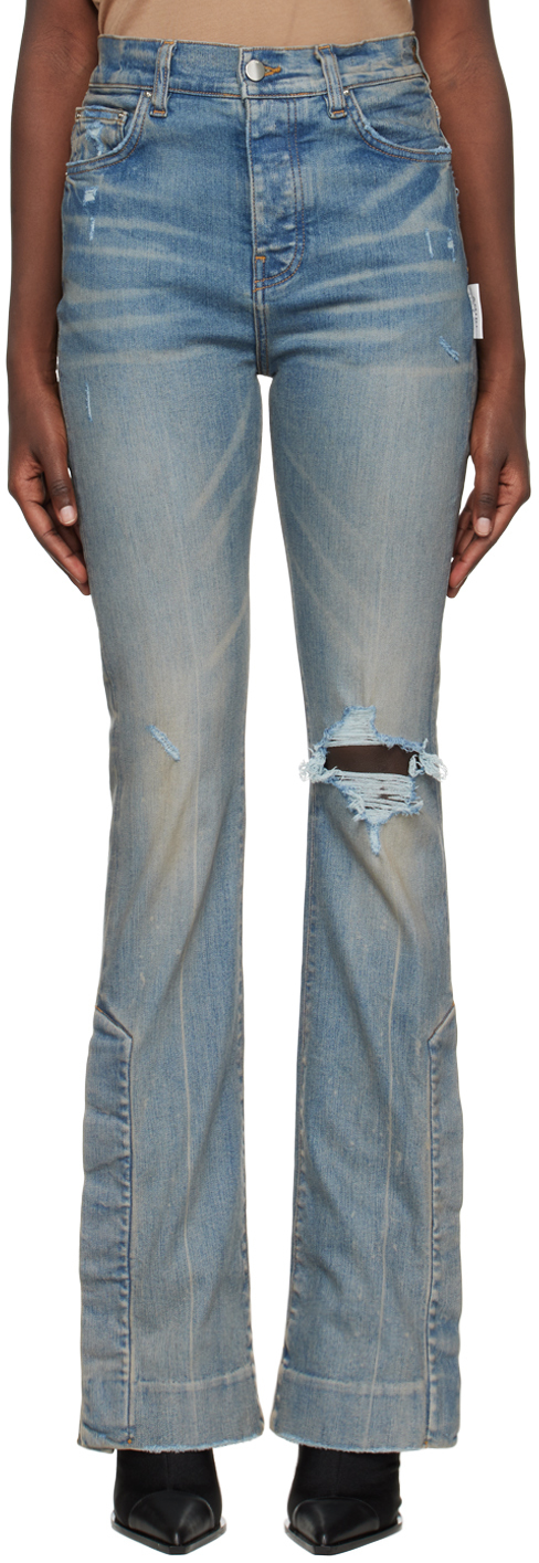 AMIRI Blue Stacked Jeans Amiri