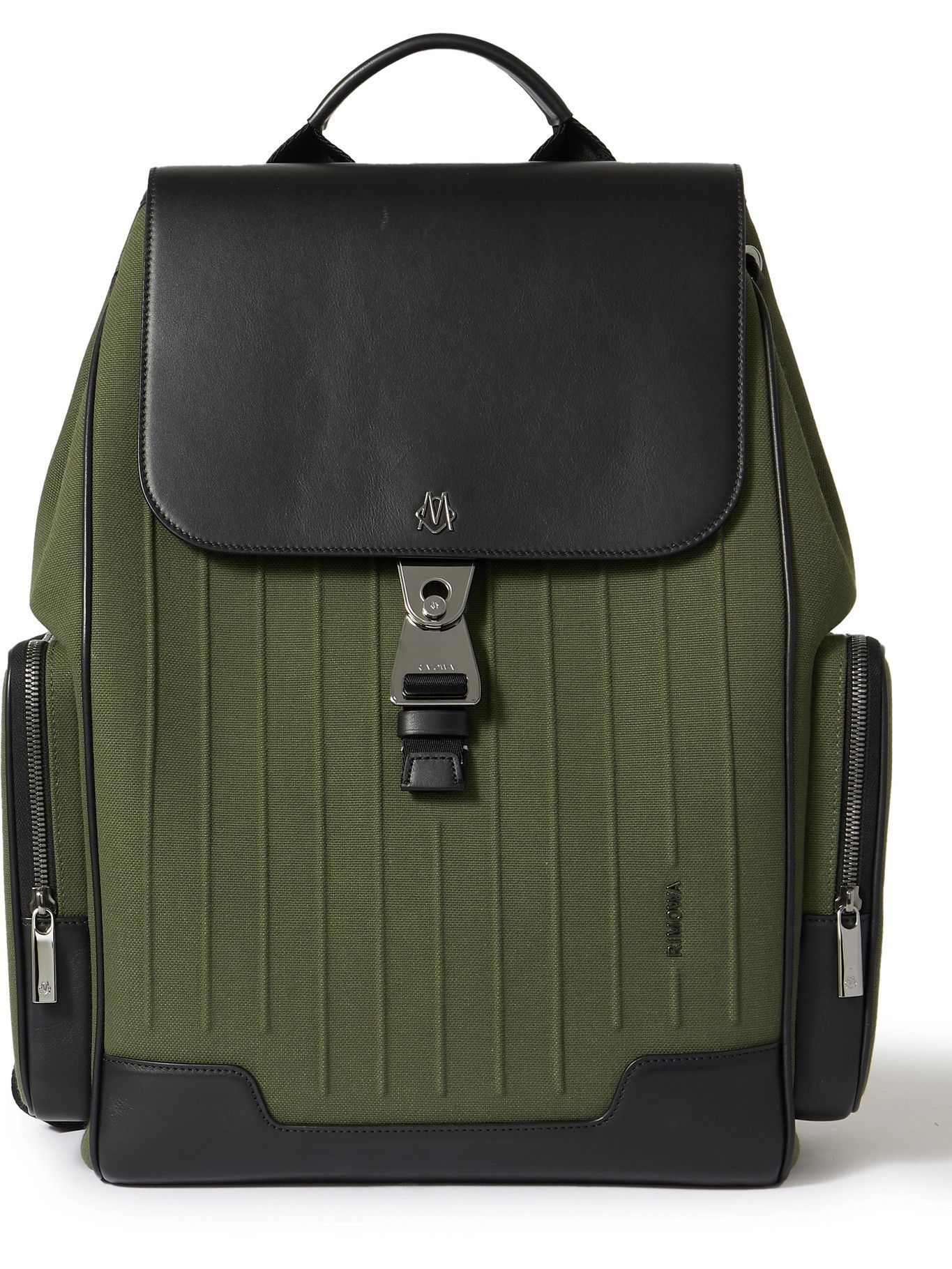 RIMOWA - Leather and Canvas Backpack RIMOWA