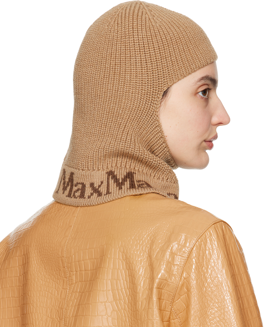 Max Mara Tan Wool Balaclava Max Mara