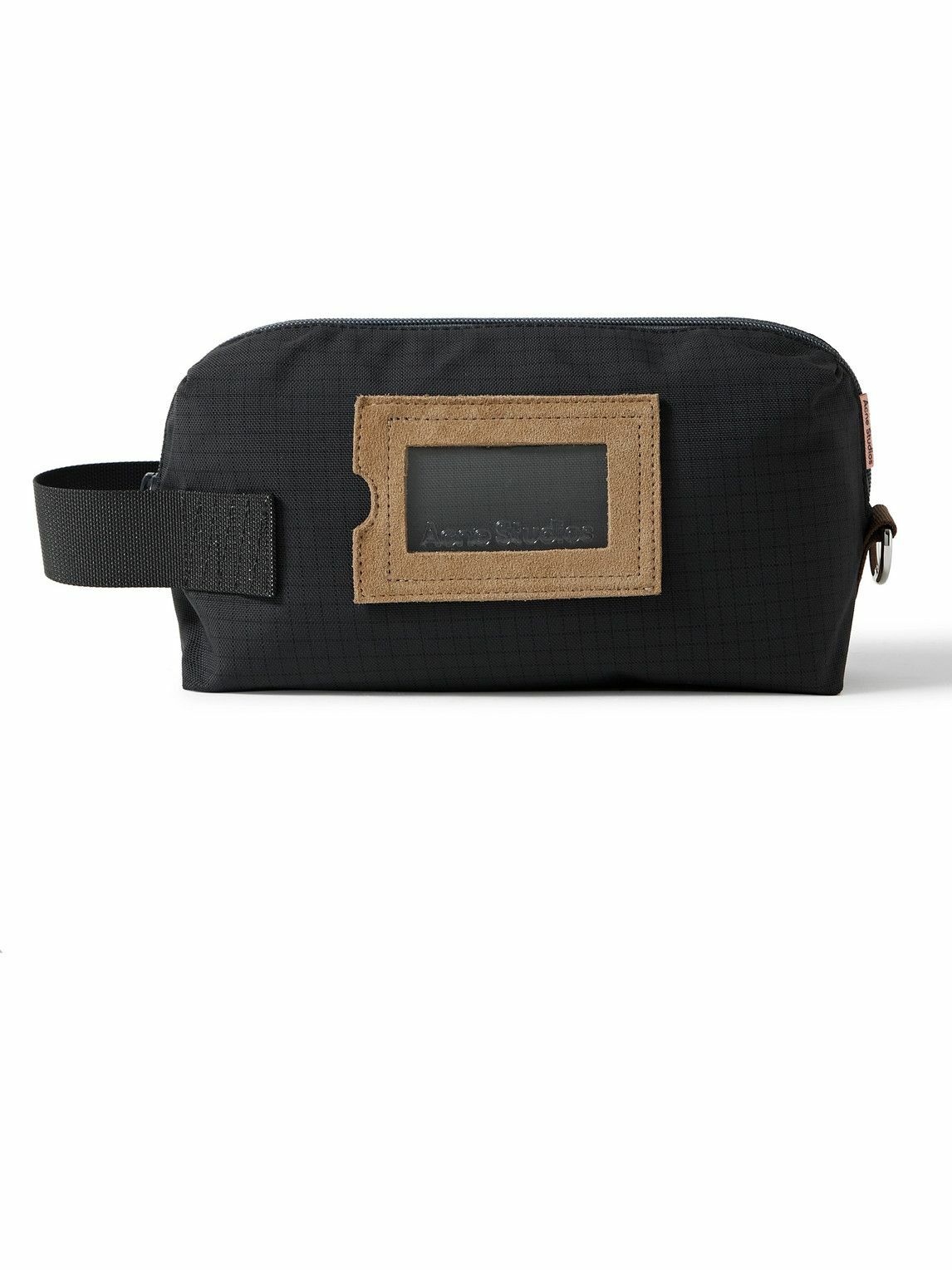 Acne Studios - Suede-Trimmed Nylon-Ripstop Wash Bag Acne Studios