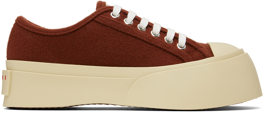 Marni Brown Felt Pablo Sneakers Marni