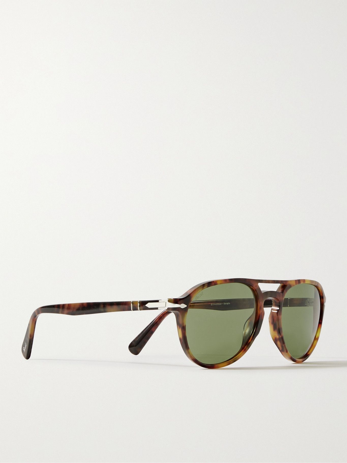 PERSOL - El Professor Sergio Aviator-Style Tortoiseshell Acetate ...