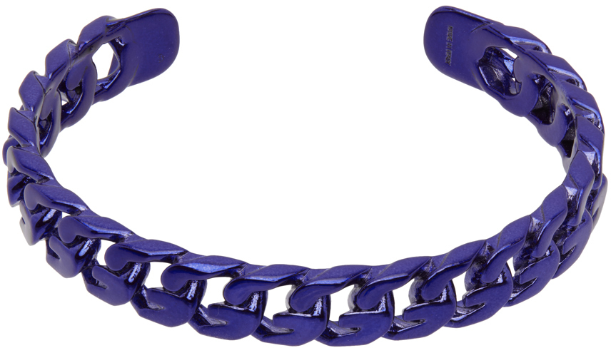 Givenchy Purple G Chain Cuff Bracelet Givenchy