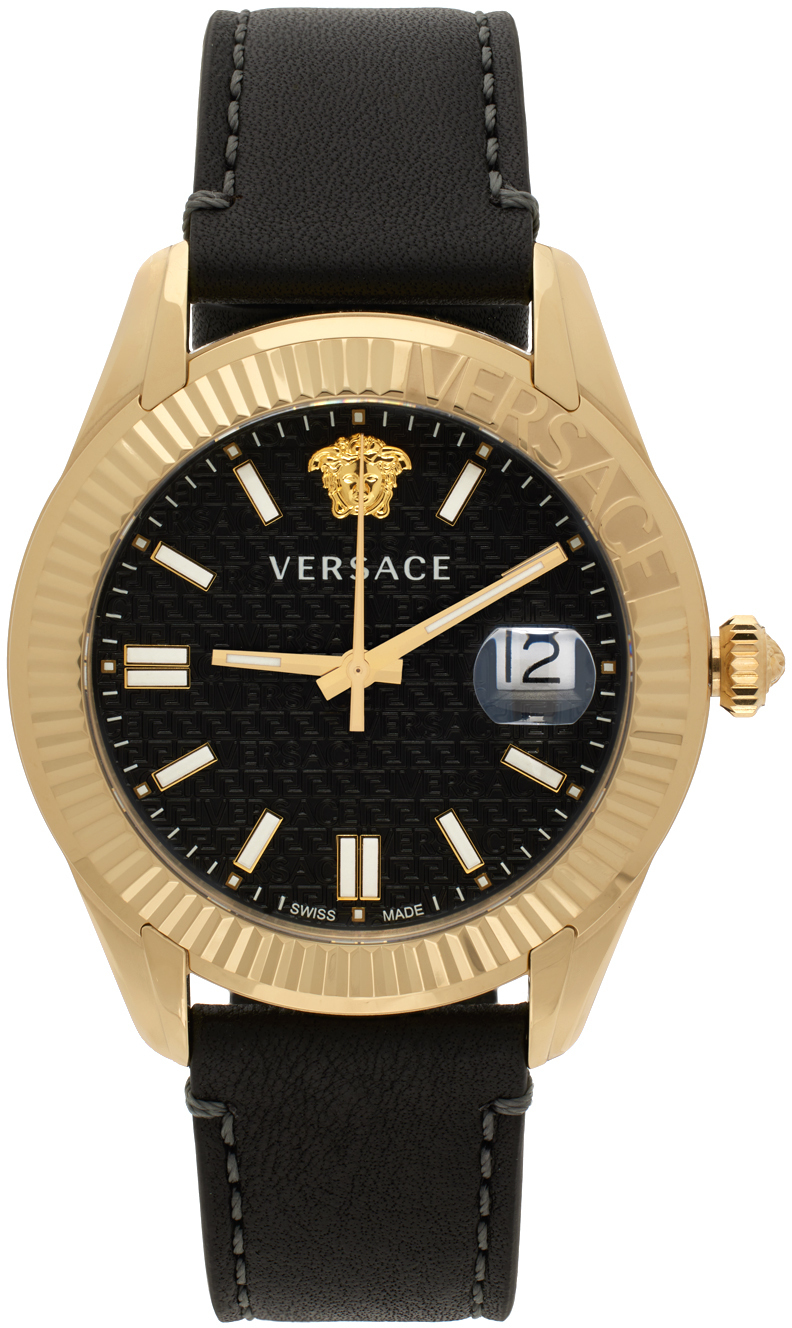 Versace Black Greca Time Watch Versace