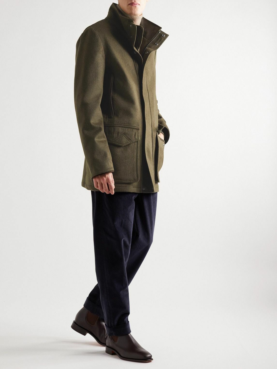 Purdey - Wool Field Coat - Green Purdey