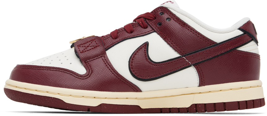Nike Red & White Dunk Low SE Sneakers Nike
