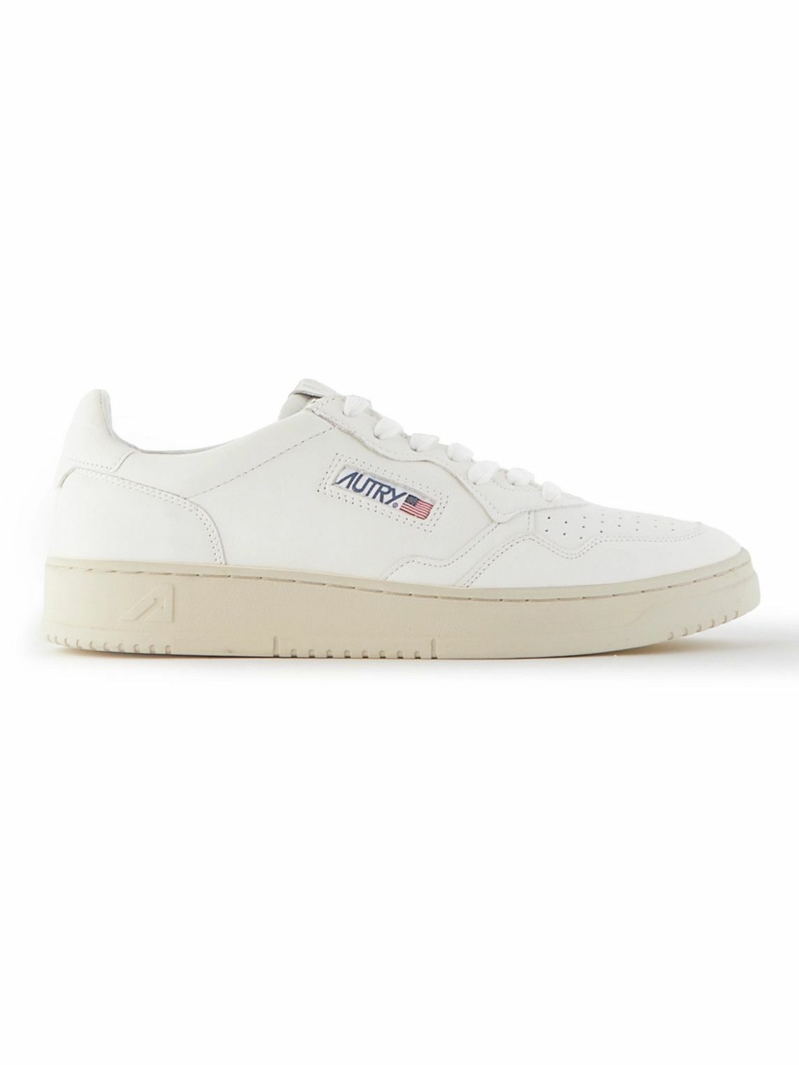 Autry - Medalist Leather Sneakers - White Autry