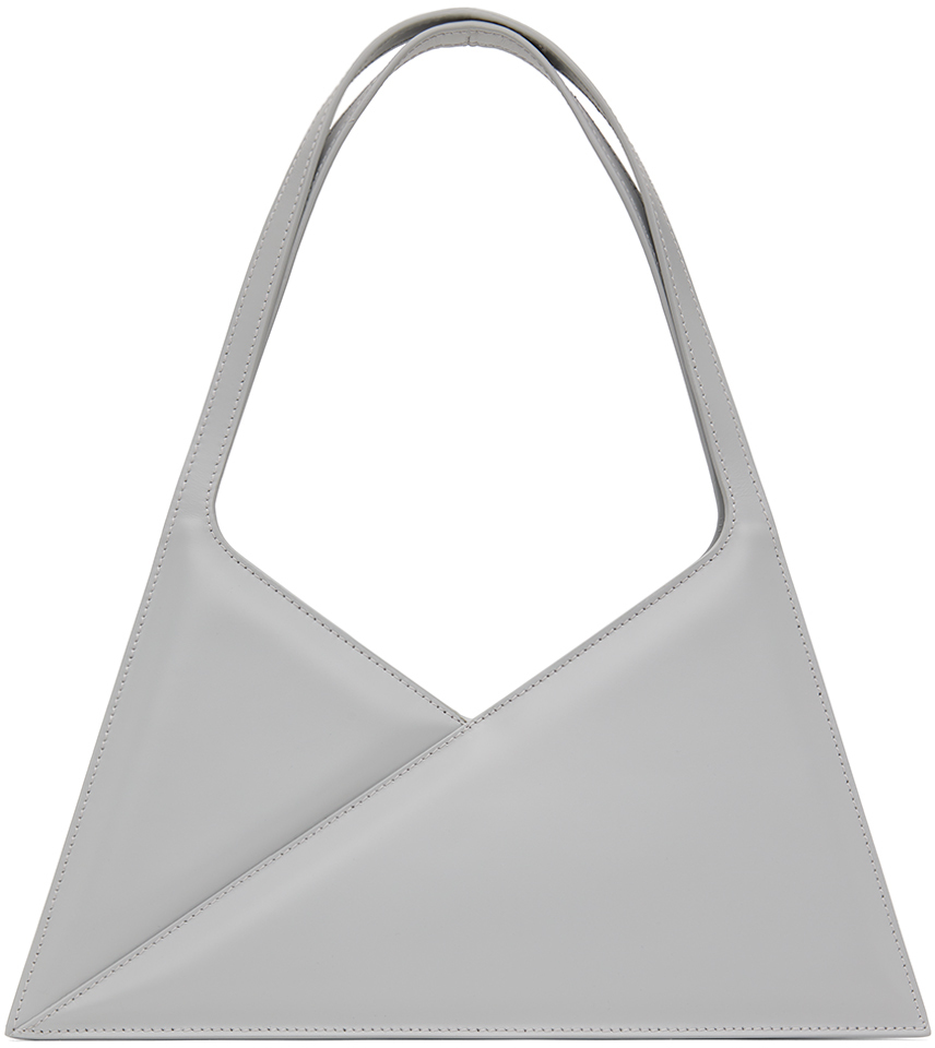 MM6 Maison Margiela Gray Triangle Bag MM6 Maison Margiela