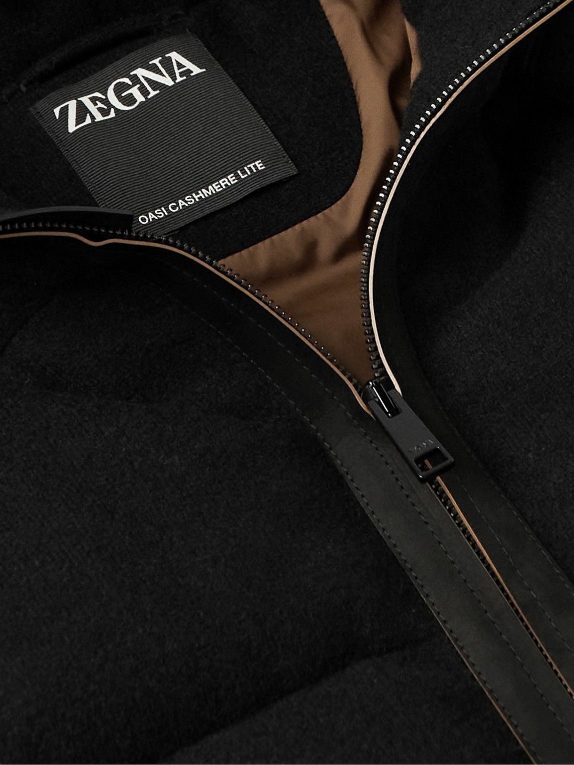 Zegna - Quilted Oasi Cashmere Hooded Down Jacket - Black Zegna