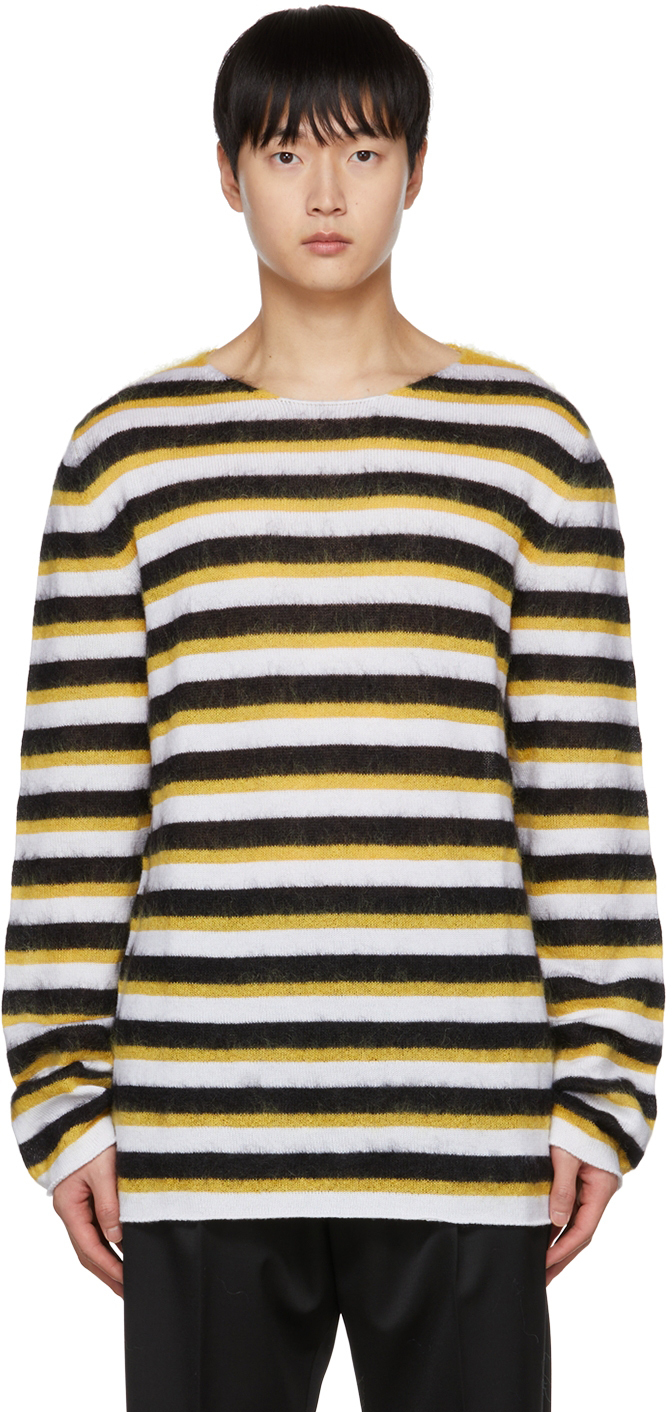 Marni Black & Yellow Striped Sweater Marni