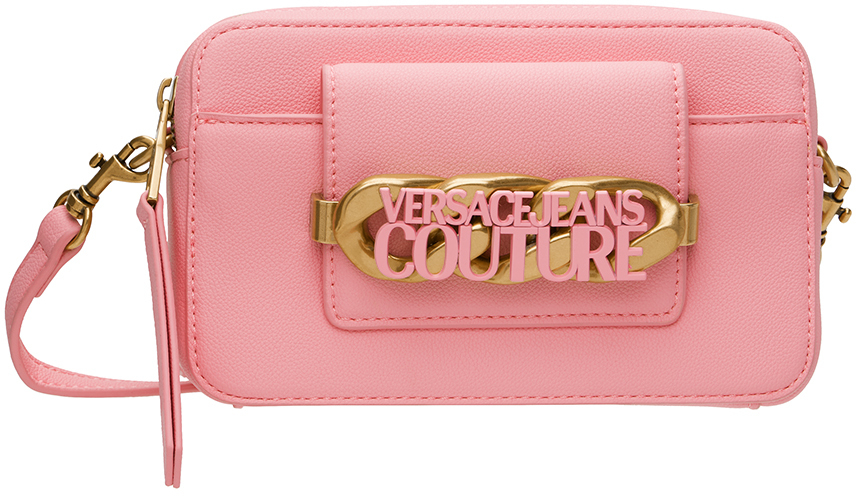 Versace Jeans Couture Pink Chain Logo Bag Versace
