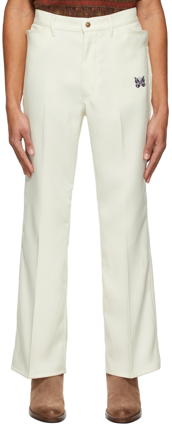 Needles Off-White Boot-Cut Jeans Needles