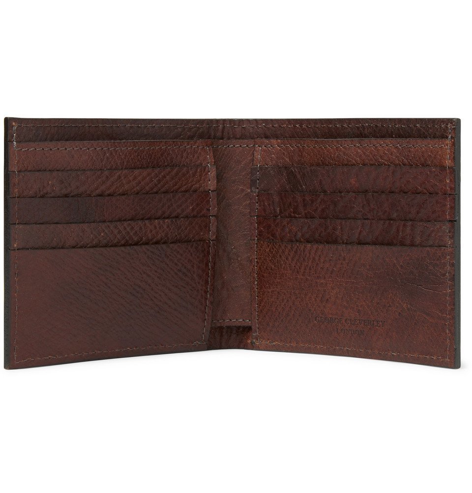 George Cleverley - 1786 Russian Hide Textured-Leather Billfold Wallet ...