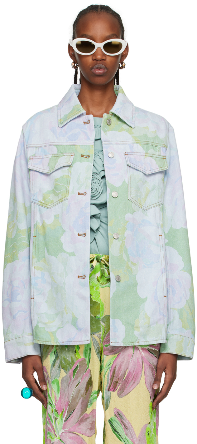 Dries Van Noten Blue Vilma Denim Jacket Dries Van Noten