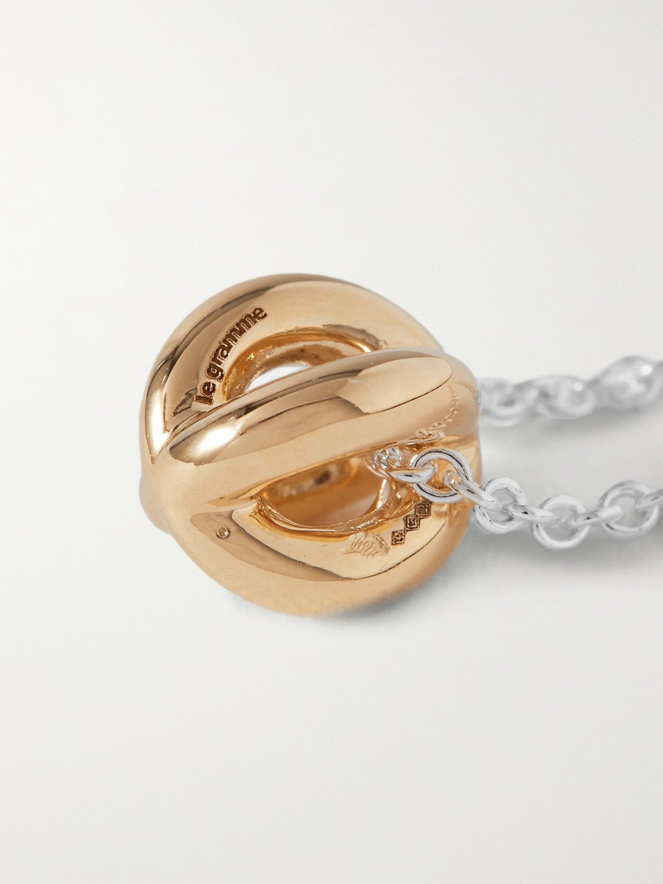 LE GRAMME - Entrelacs Le 1 Sterling Silver and 18-Karat Gold Pendant ...