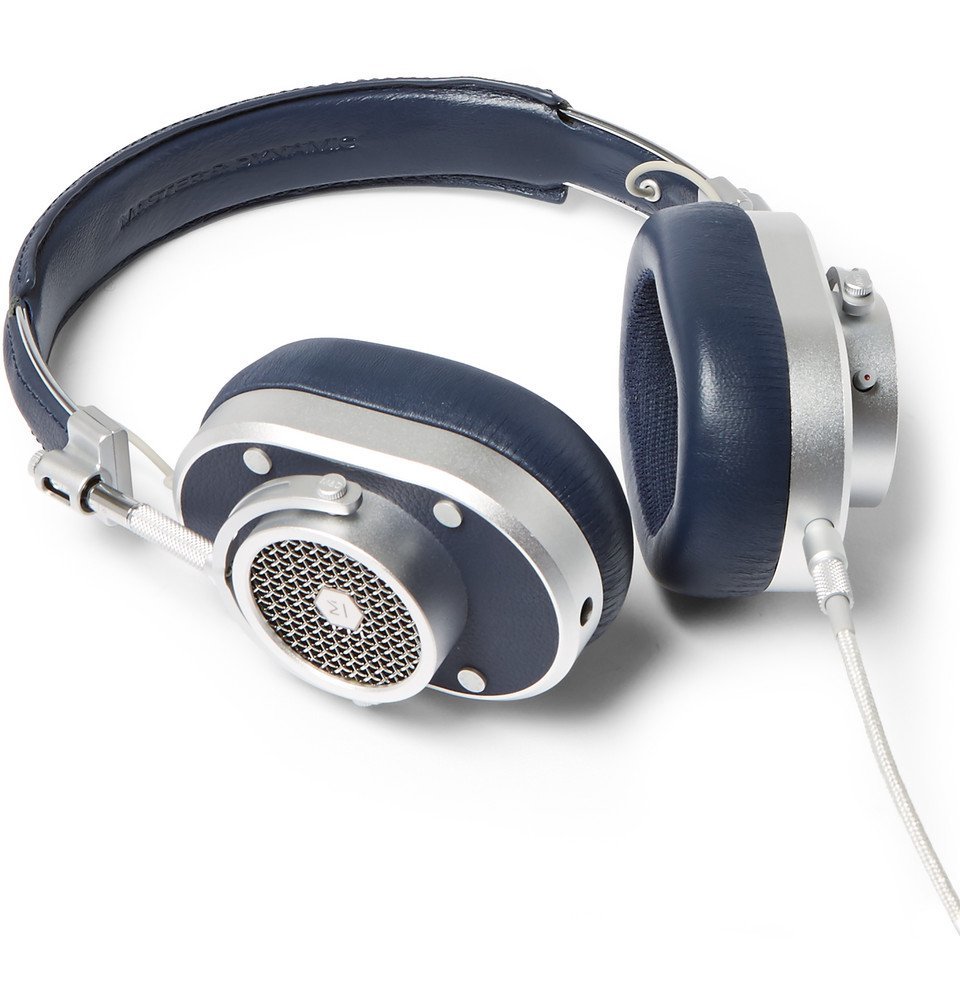 Master & Dynamic - MH40 Leather Over-Ear Headphones - Men - Navy Master ...