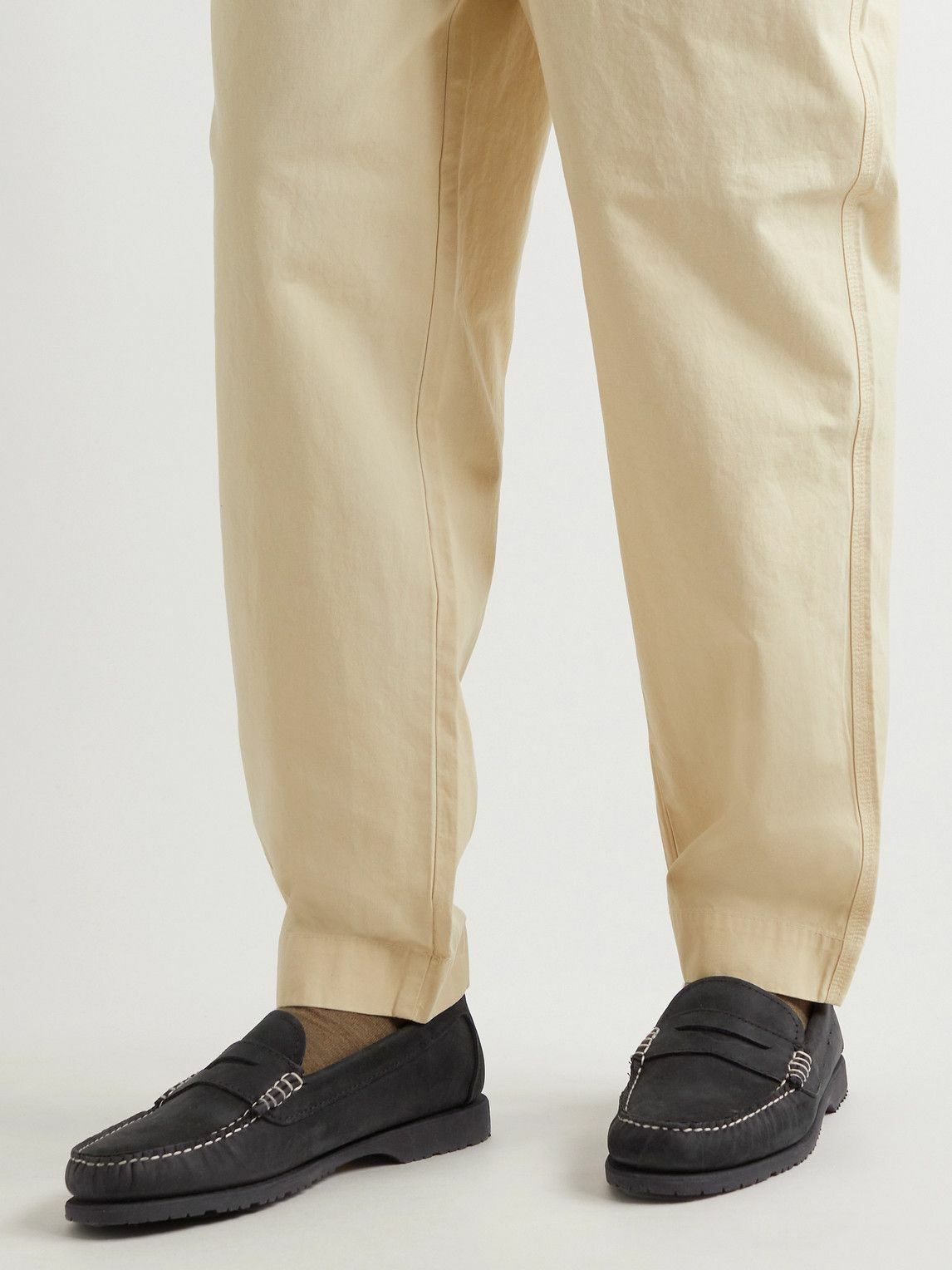 Quoddy - Rover Capetown Suede Penny Loafers - Black Quoddy