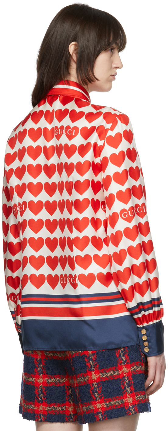 Gucci White Silk Blouse Gucci