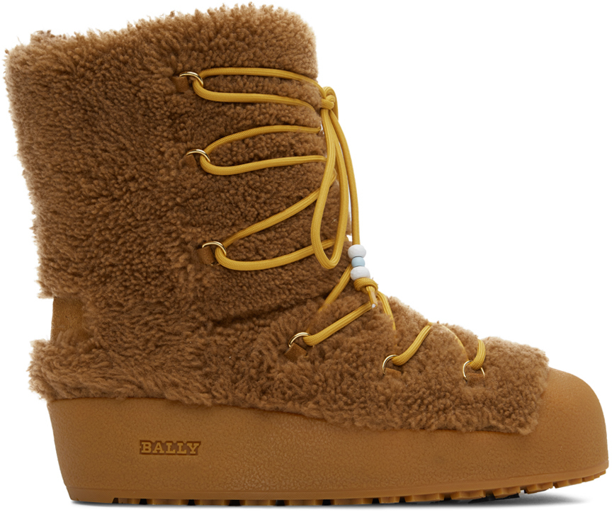 Bally Tan Corviglia Shearling Boots