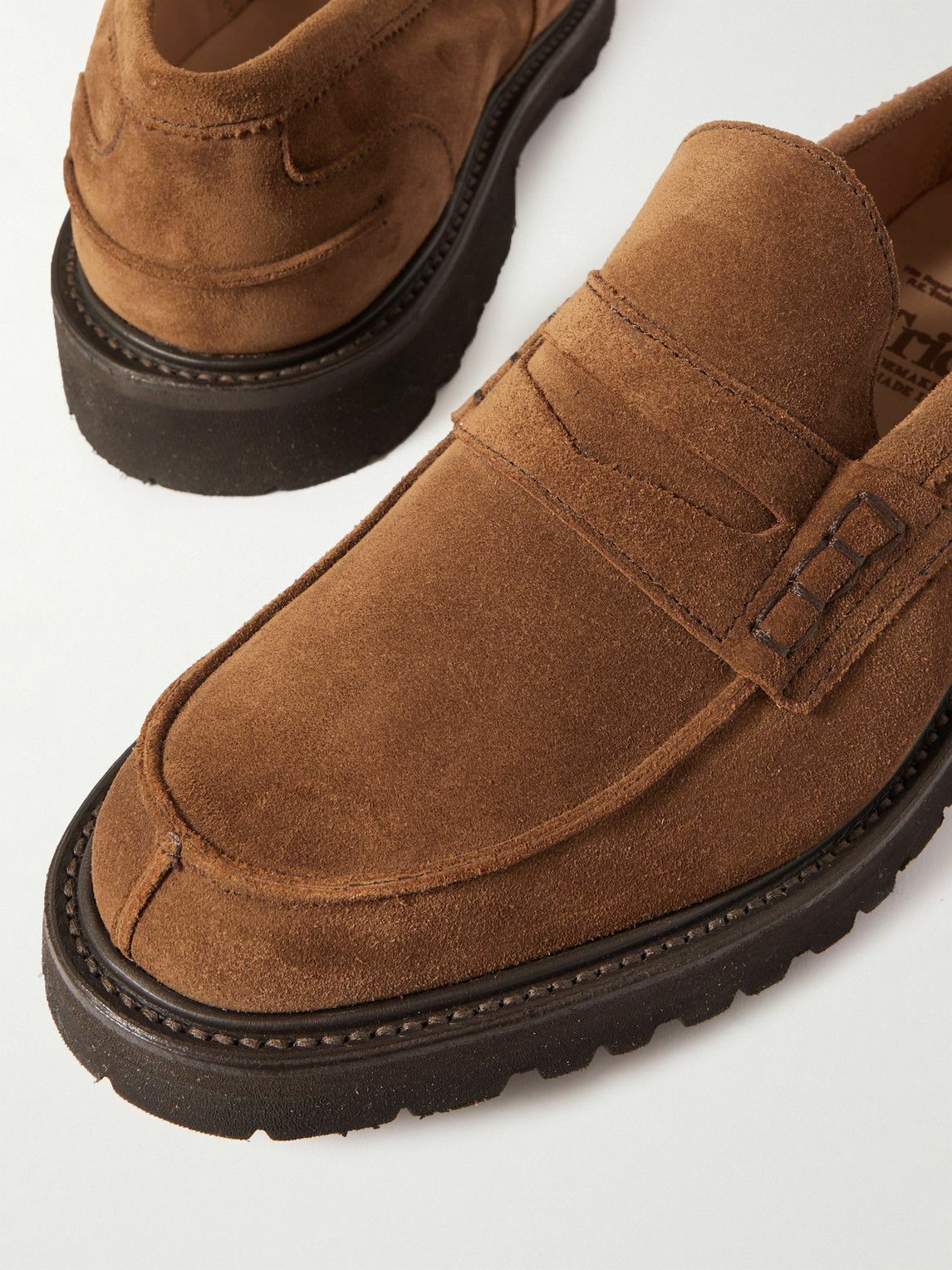 Tricker's - James Castorino Suede Loafers - Brown Tricker's
