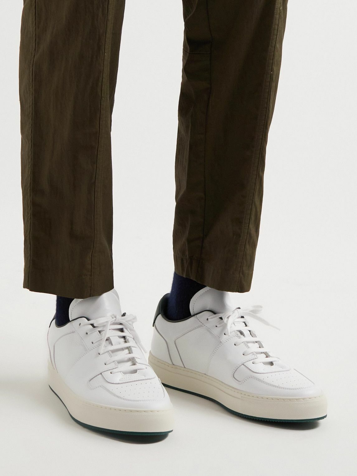 Common Projects - Decades Leather Sneakers - White Common Projects