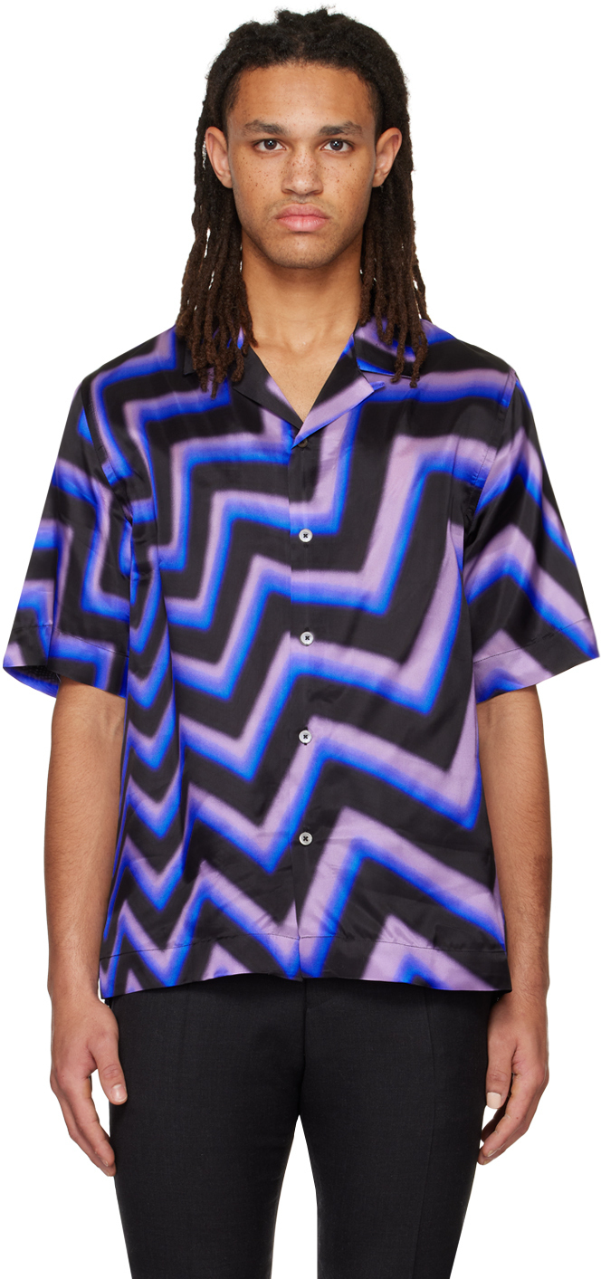 Paul Smith Purple Zig-Zag Shirt Paul Smith