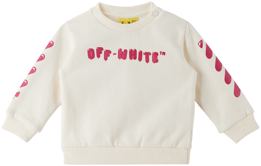 Off-White Baby Off-White Balloons Arrow Sweatsuit Set Off-White